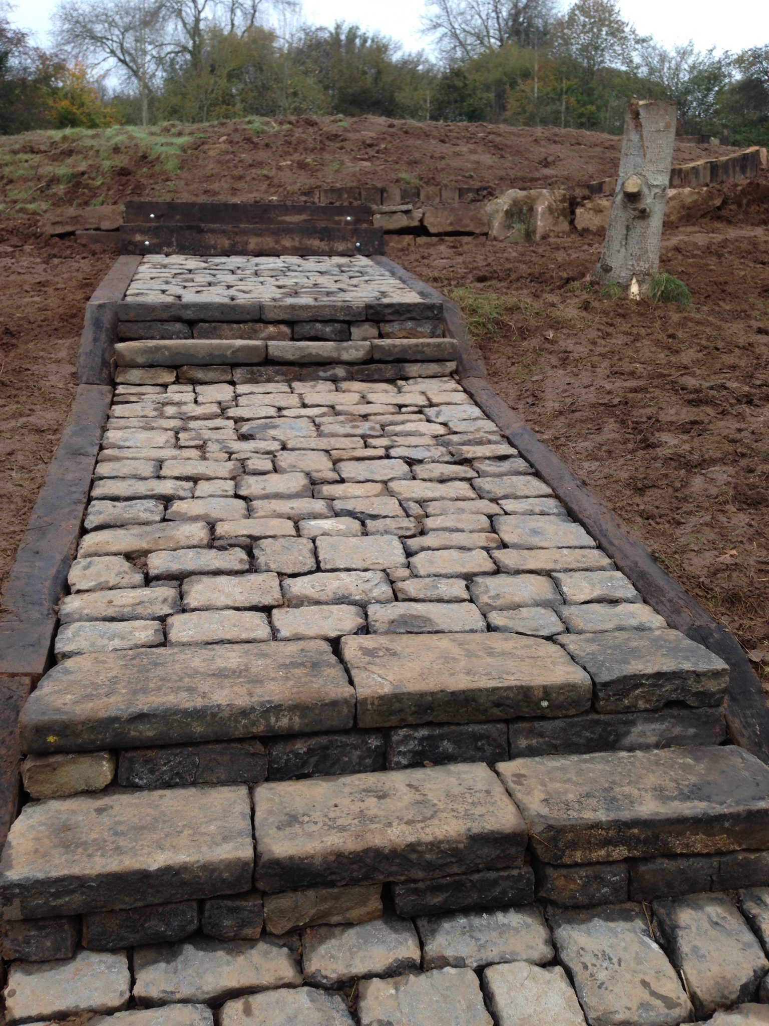 Roman cobblestones - Obelisk Stone